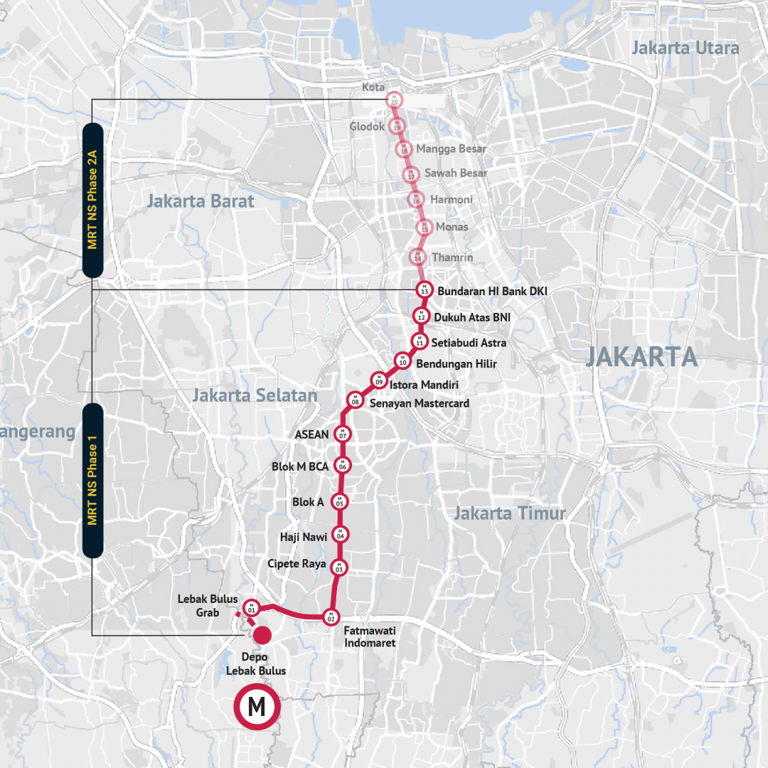 Peta Jalur MRT Jakarta | MRT Jakarta